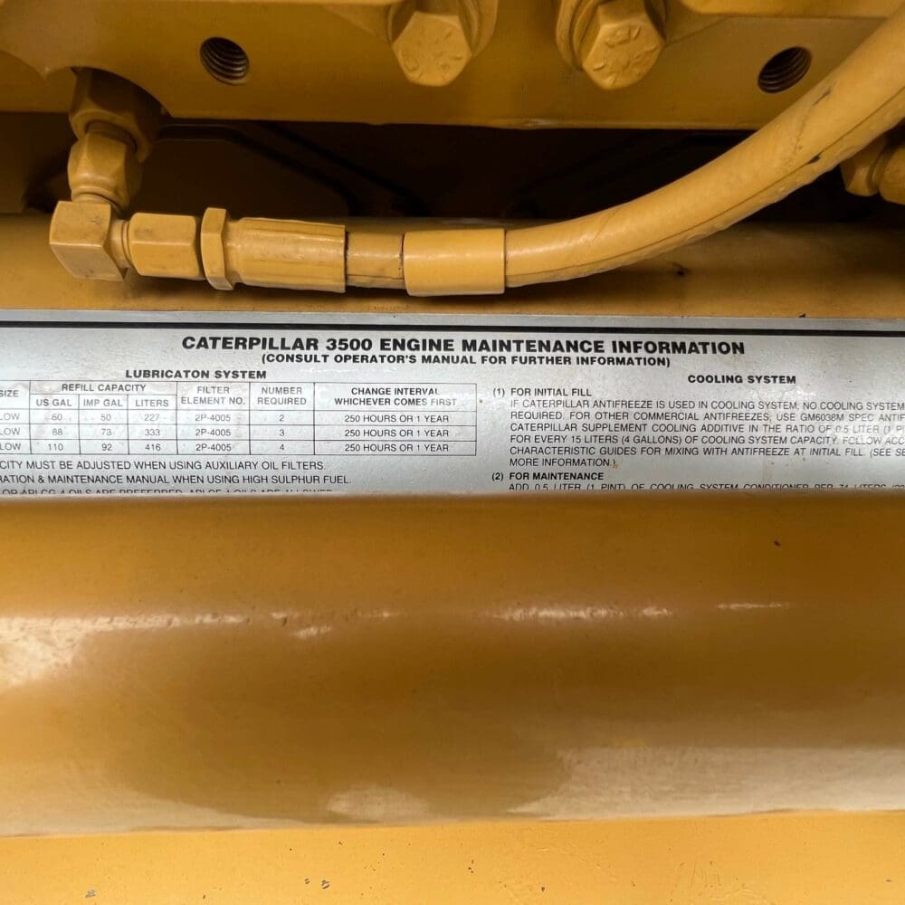 1000 kW CAT Diesel Generator - LEL Critical